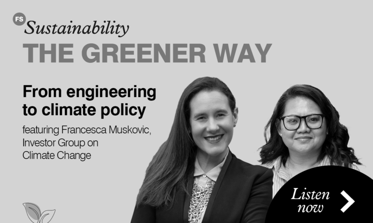 Podcast: From engineering to climate policy | FS Sustainability
